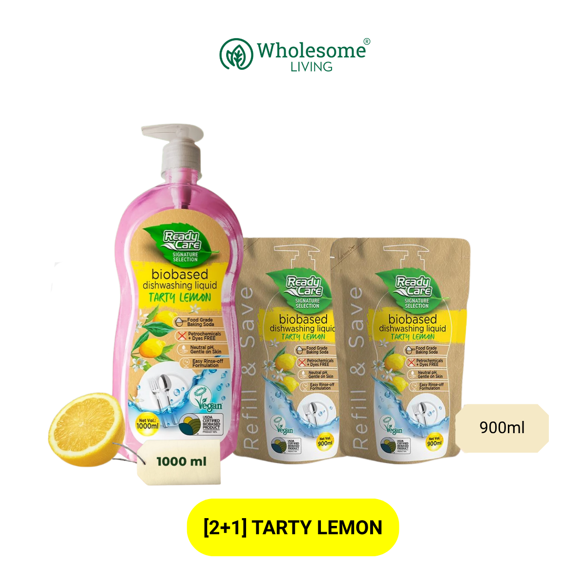 [3-in-1] ReadyCare Signature Bio-based Dish Wash Liquid Baking Soda 10 – WholesomeLiving.my