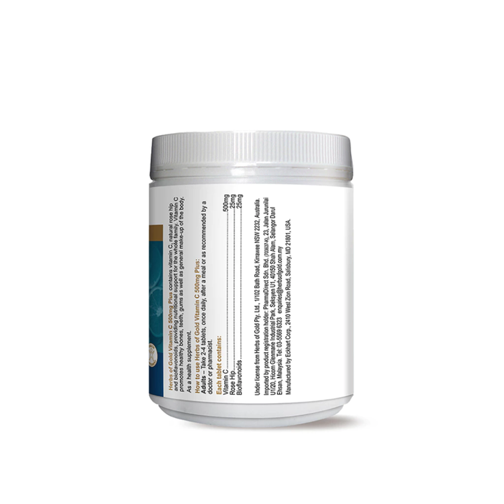 Herbs of Gold Vitamin C 500mg Plus 120s – WholesomeLiving.my