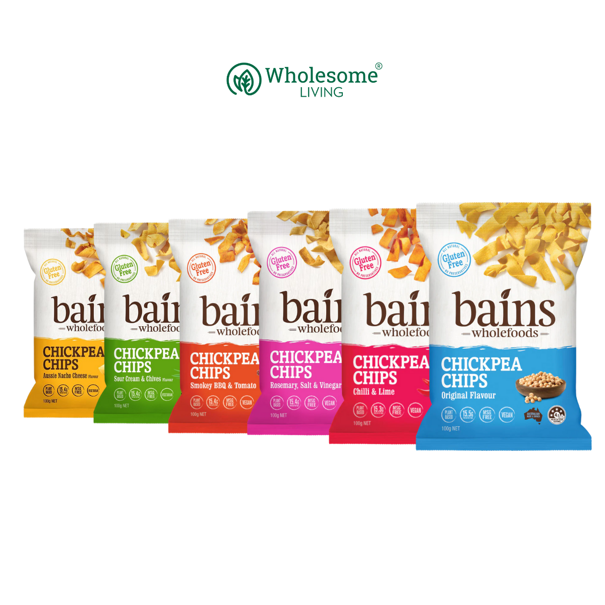 Bains Chickpea Chips 100g – WholesomeLiving.my
